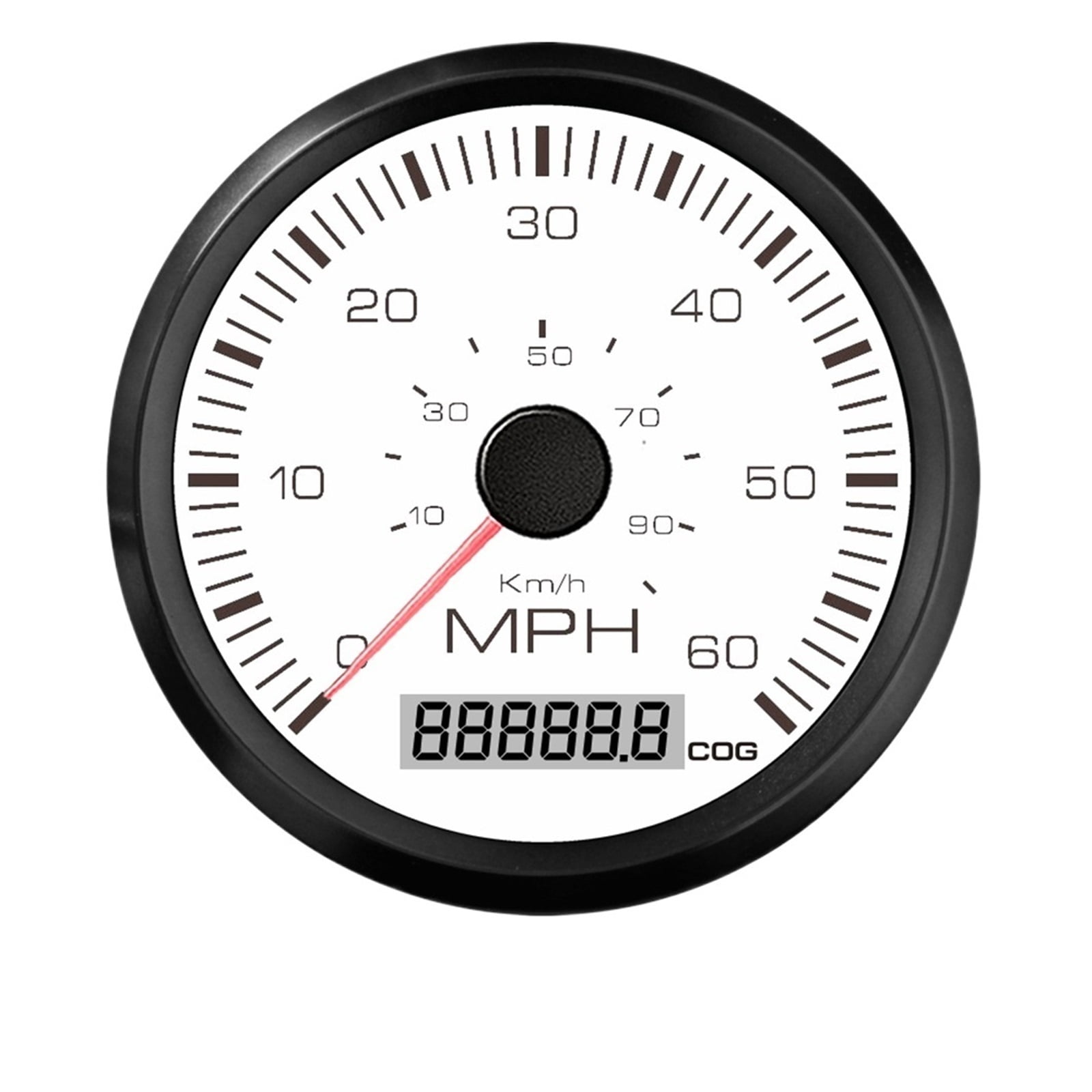 35/60/80MPH 0-55/95/130km/h GPS Speedometer Car Motorcycle Universal 85mm Gauge Odometer With ...