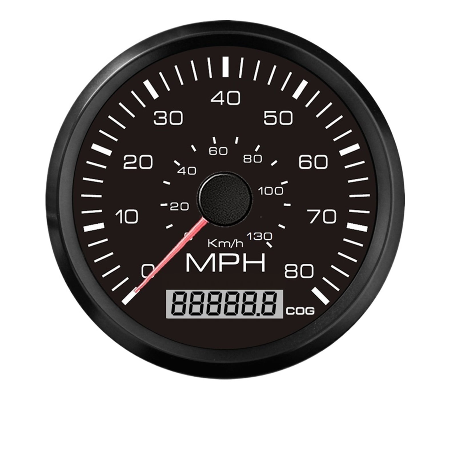 35/60/80MPH 0-55/95/130km/h GPS Speedometer Car Motorcycle Universal 85mm Gauge Odometer With ...