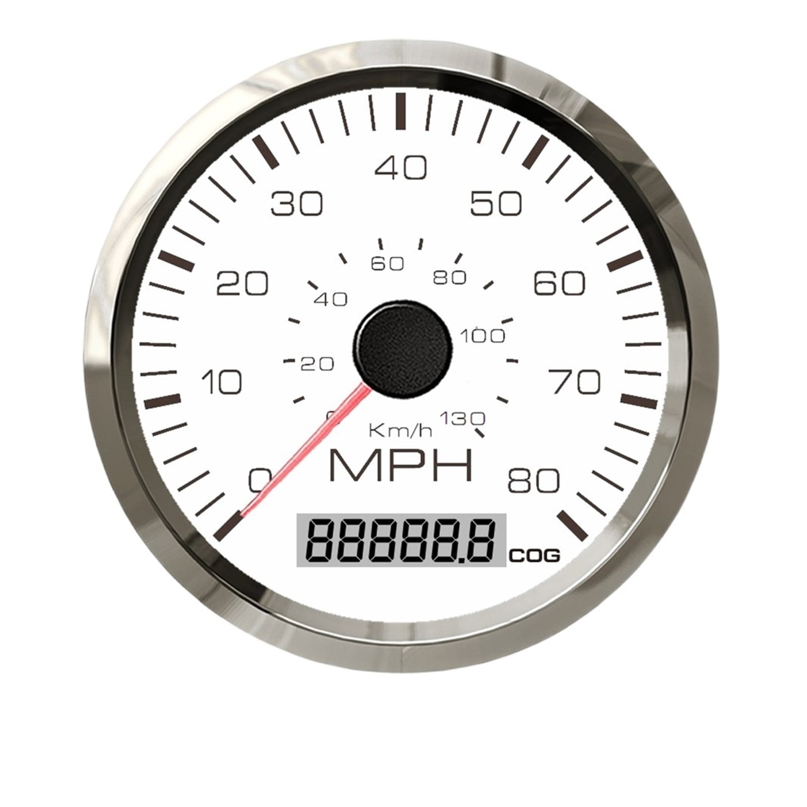 35/60/80MPH 0-55/95/130km/h GPS Speedometer Car Motorcycle Universal 85mm Gauge Odometer With ...