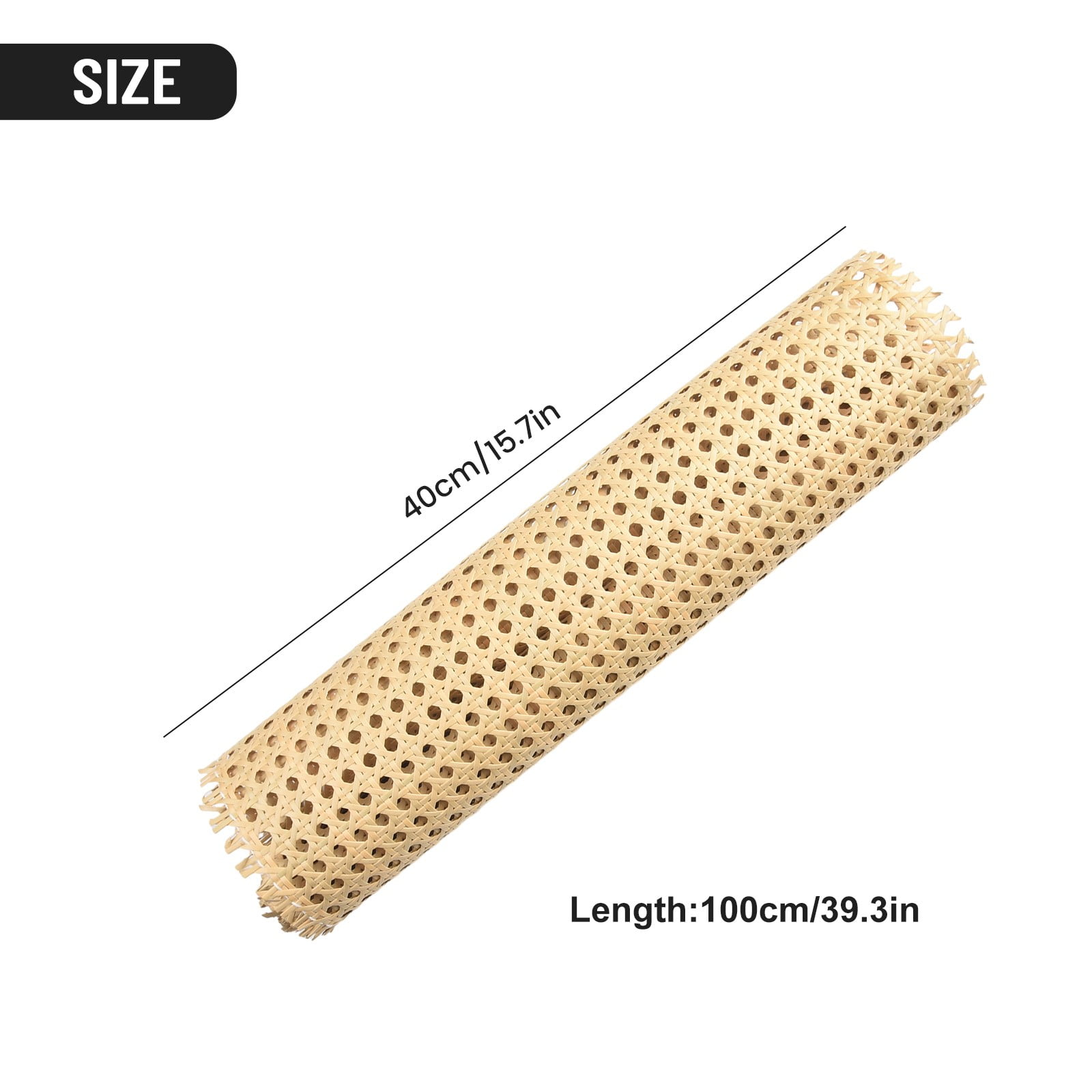 35-60cm Width 1/1.5/2 Meters Length Plastic Rattan Cane Webbing Roll ...