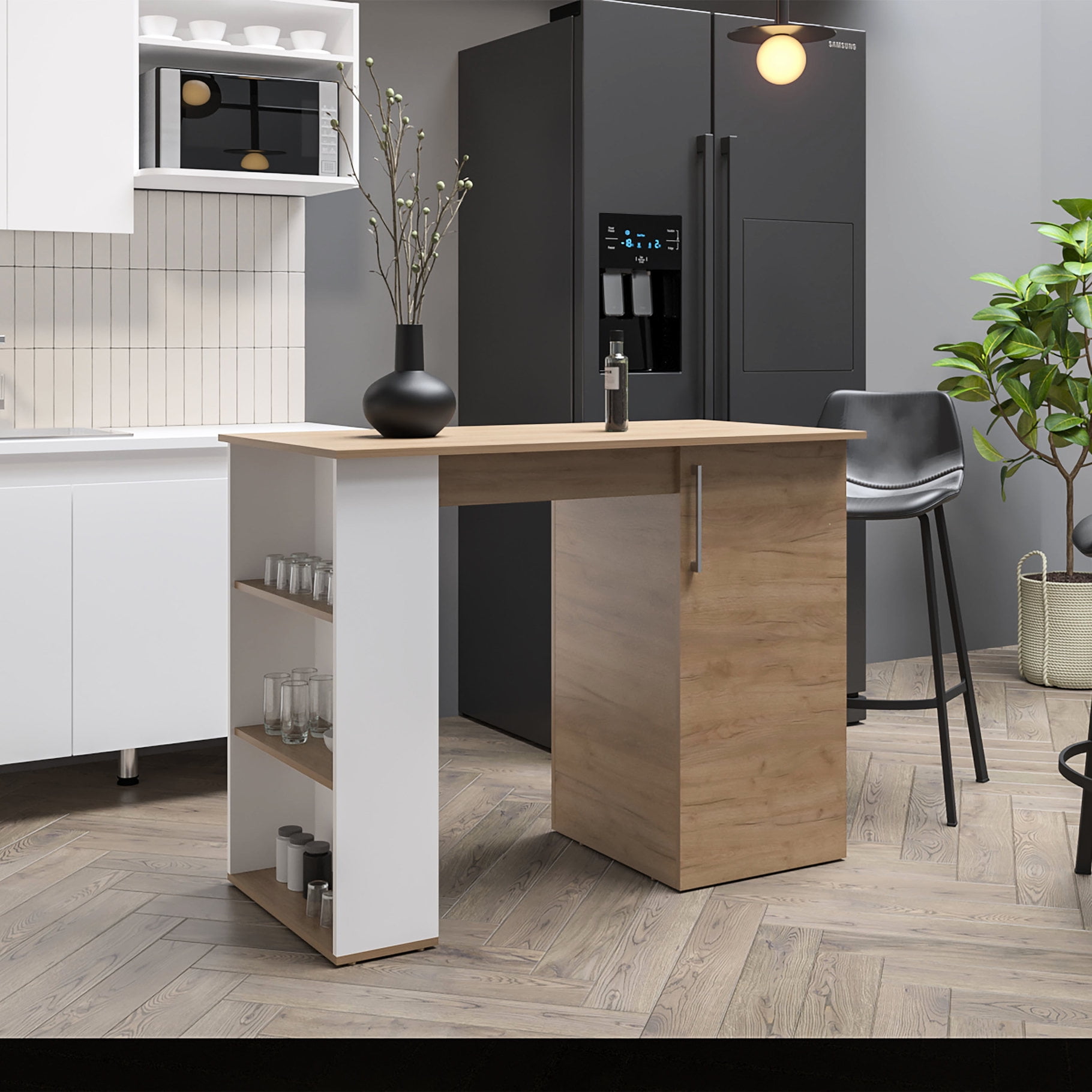 35.8" Tall - Ample Workspace for Food Preparation - Large Kitchens ...