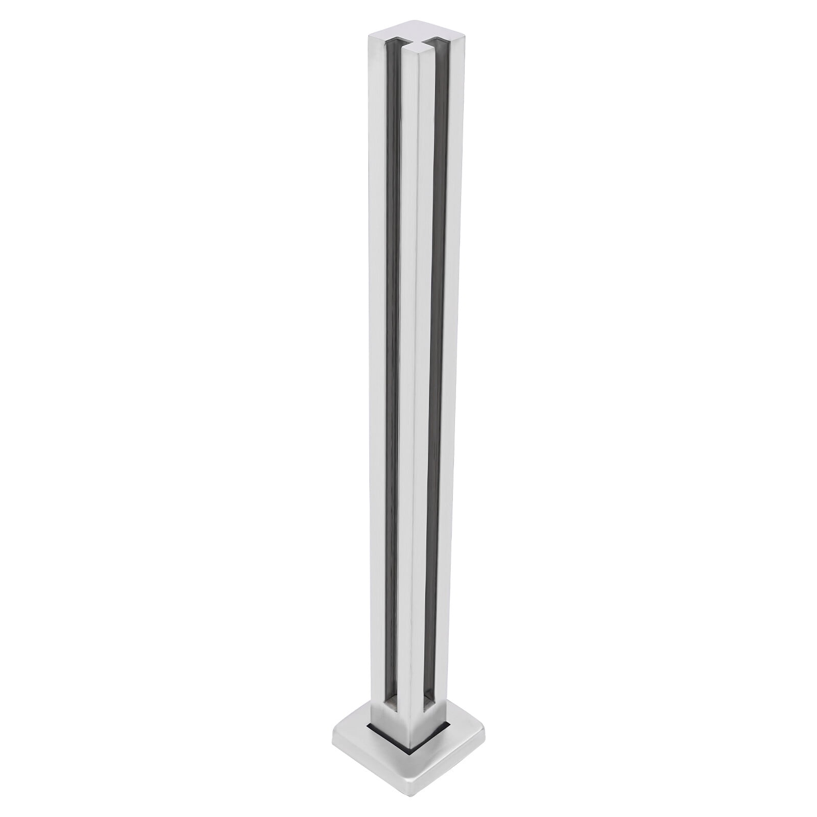 35.8in 304 Stainless Steel Glass Railing Post, End Balustrade Post for ...