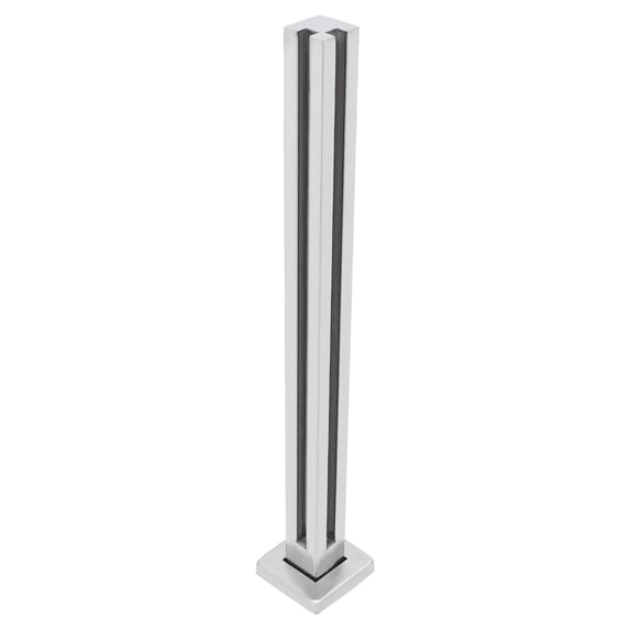 35.8in 304 Stainless Steel Glass Railing Post, End Balustrade Post for ...