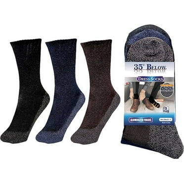 As Seen On TV 35 Degree Below Socks, Black, Large - Walmart.com
