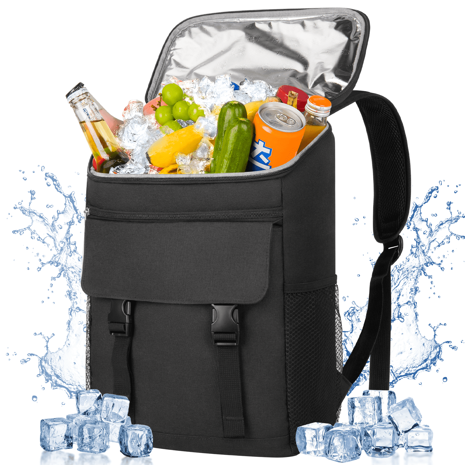 35 Can Camping Cooler Backpack, Soft Backpack Coolers Insulated ...