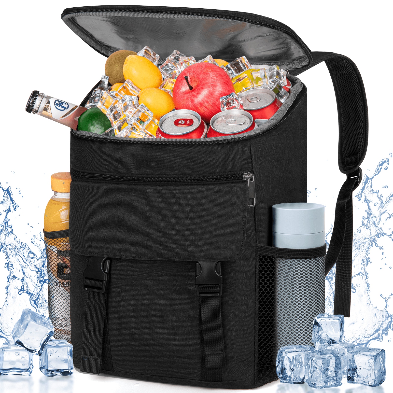 GPED Soft Cooler Backpack, 35 Can Leakproof Insulated Cooler Bag ...