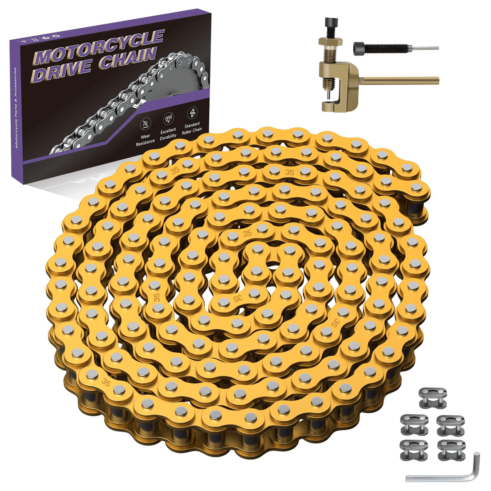 35 Chain Mini Bike Chain Breaker Compatible with Coleman CT100U CC100X ...