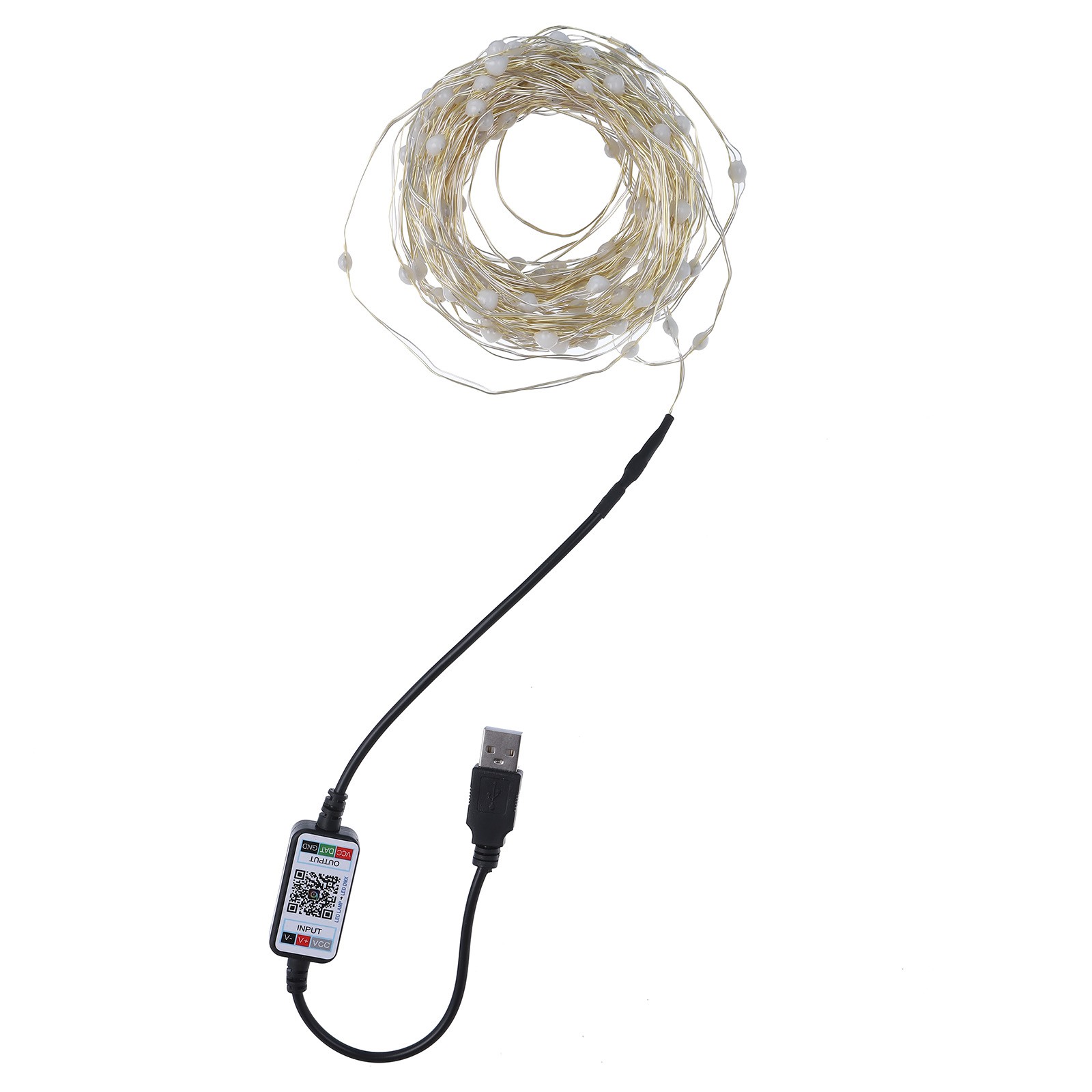 35 Christmas Lights String Battery USB Dot Control Color Copper Wire ...