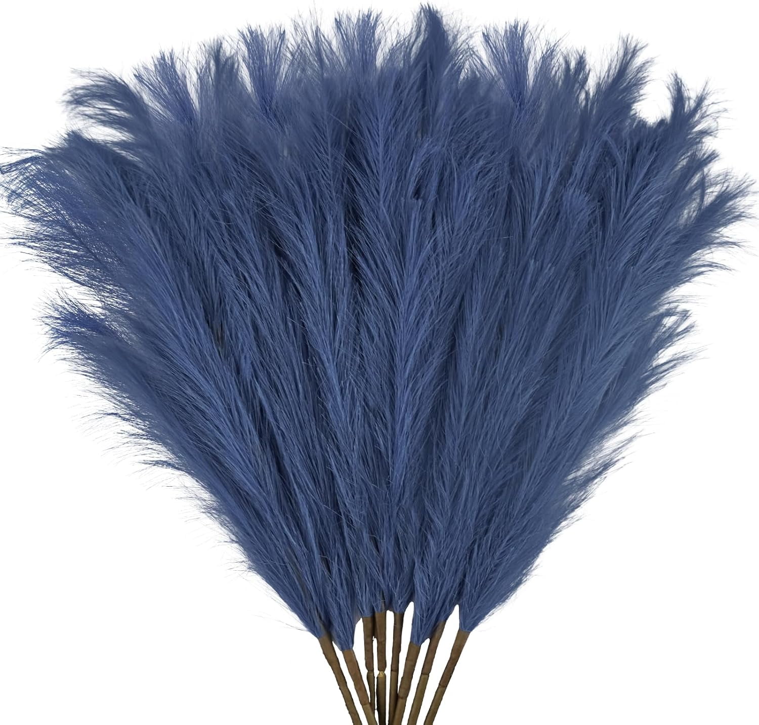 35" Faux Pampas Grass Decor, 8 count Large Tall Fluffy Artificial ...
