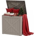 35 Gallon Deck Box, Outdoor Lockable Storage Bins Container Container ...