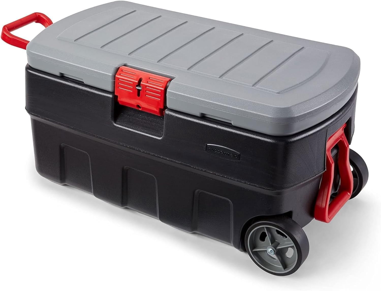 35 Gallon, Made in USA, Lockable Plastic Storage Bin with Lid and ...