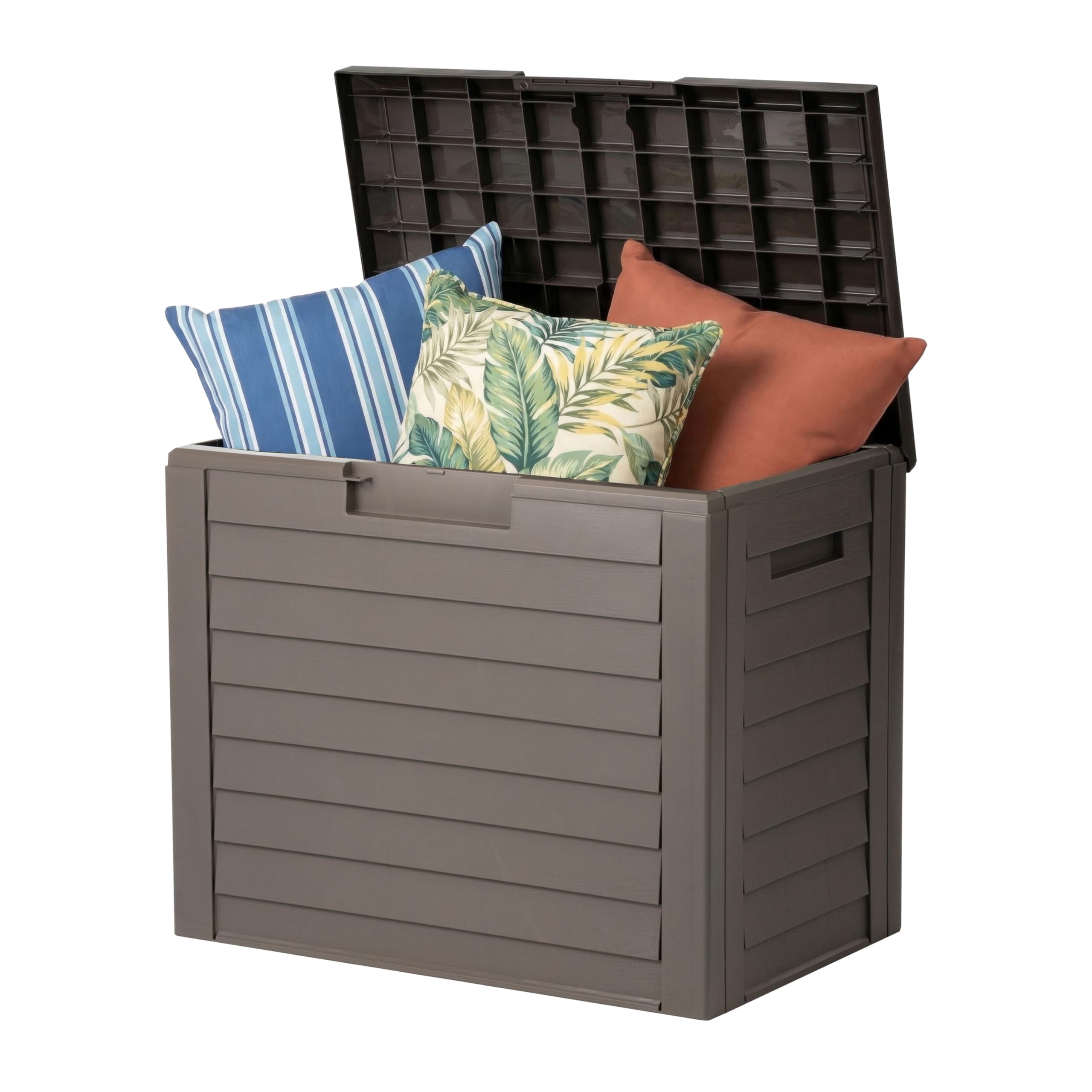 35-Gallon Outdoor Deck Delivery Storage Box, Lockable & UV-Protected ...