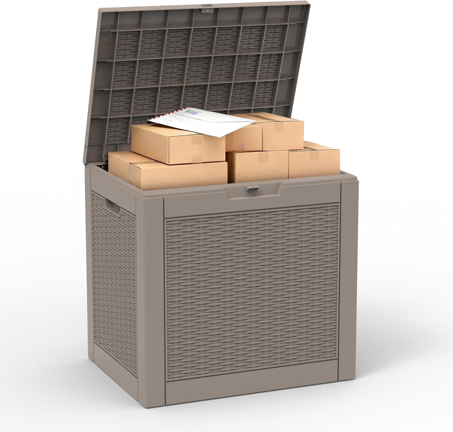 35 Gallon Package Delivery Boxes for Outside, Lokable Secure Resin ...