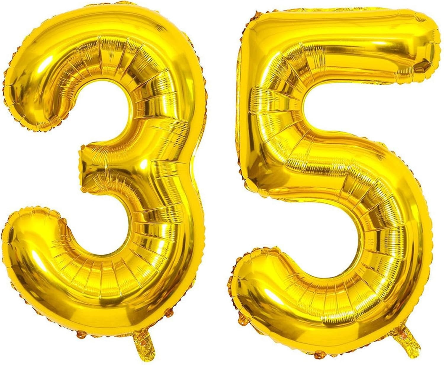 SHUNTAI Gold Balloons 40 Inch Number 35 or 53 Jumbo Foil Mylar ...