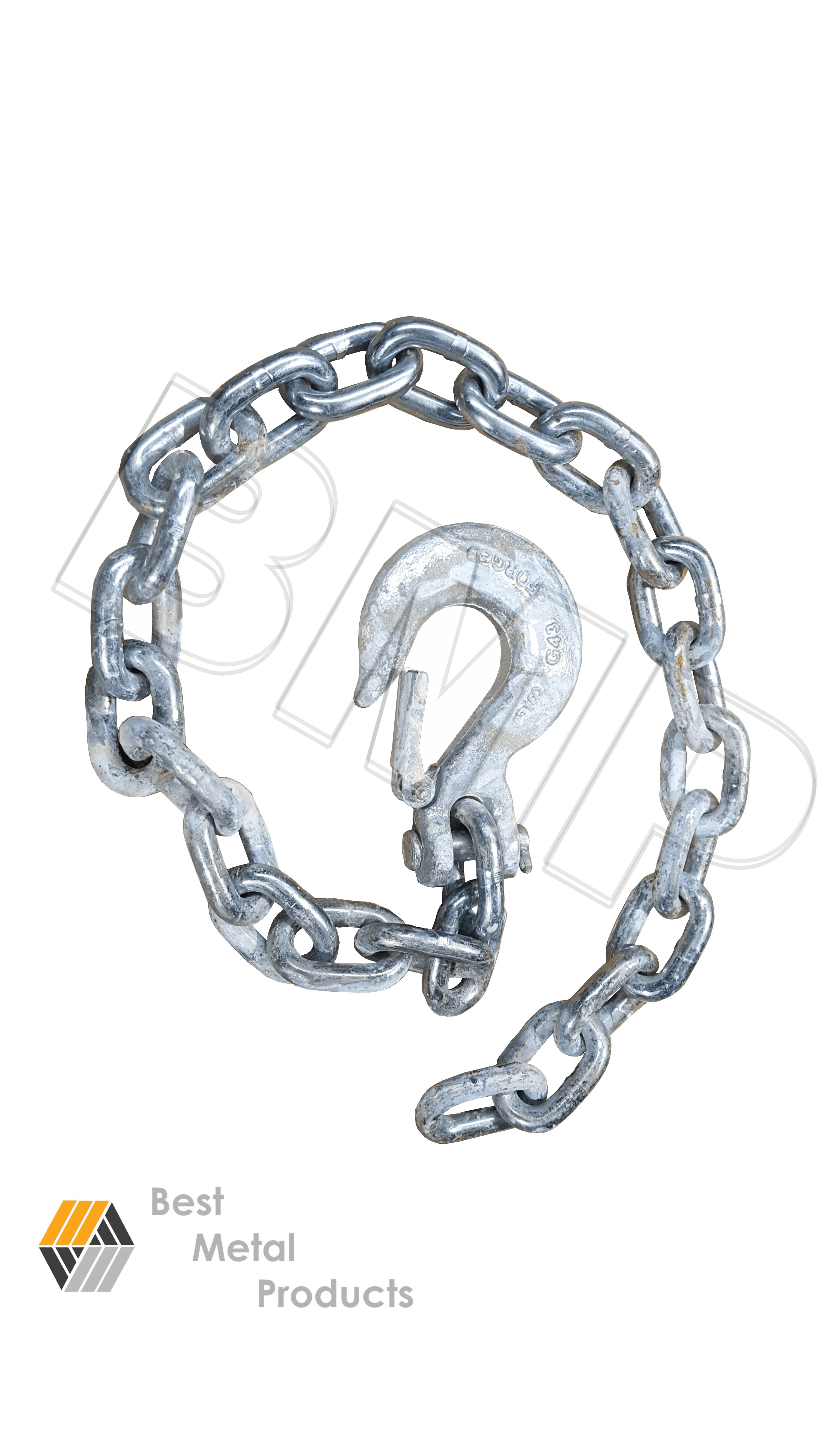 35” Gooseneck Trailer Safety Chain w/3/8” Slip hook Clip Trailer Heavy ...