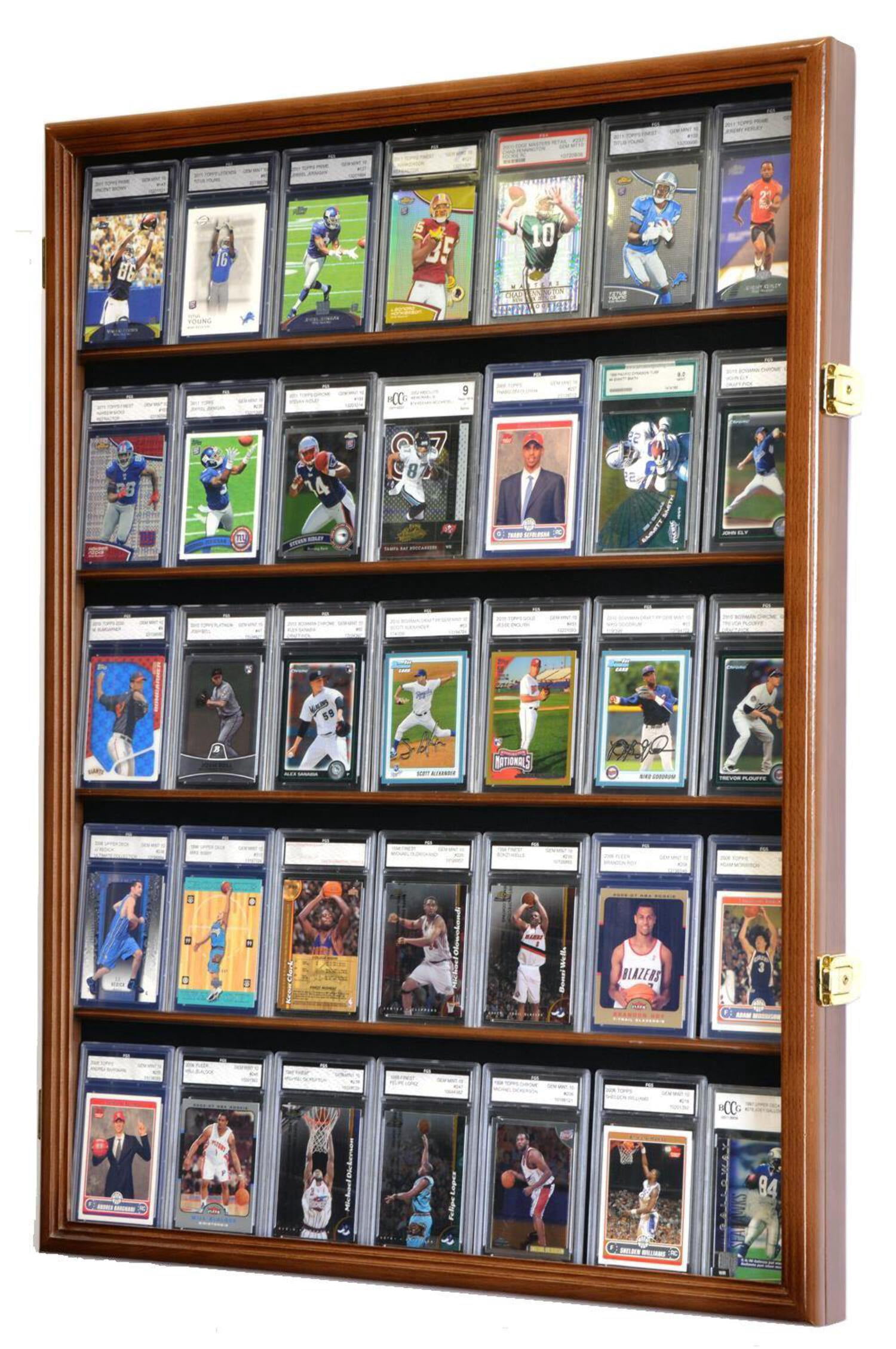35 Graded Sport/Collectible Trading Card Display Case Cabinet - Walmart.com