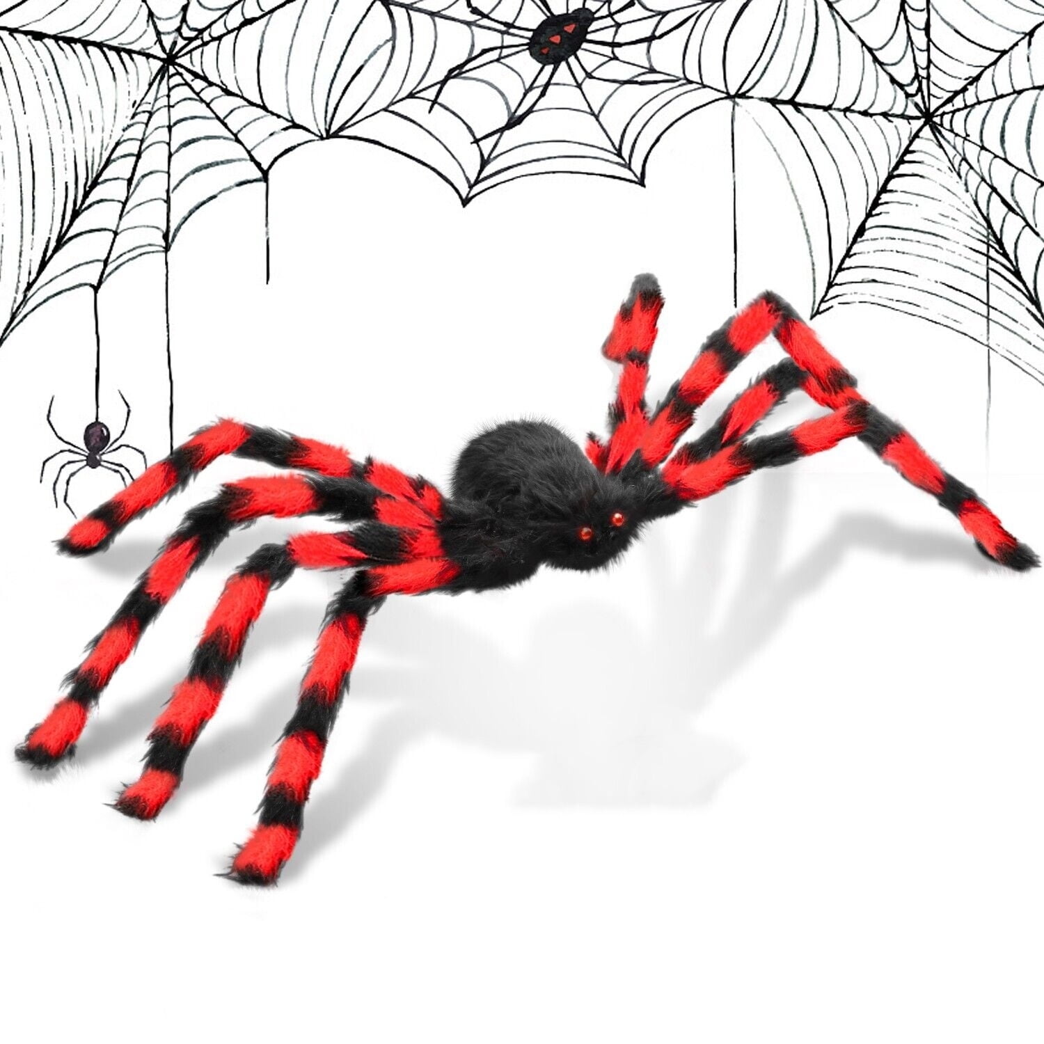 35" Halloween Outdoor Decorations Hairy Spider, Realistic Giant Spider ...