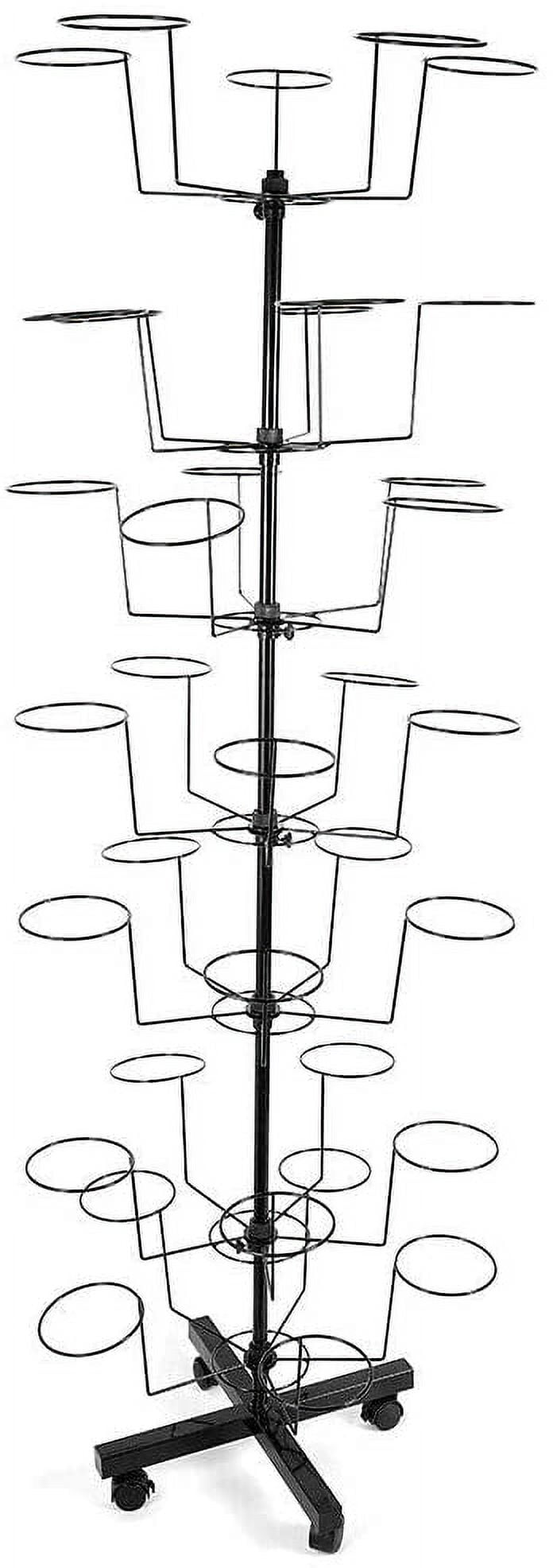 35 Hats 7 Tier Hat Racks Adjustable Rotating Hat Display Stand 35 Hats ...