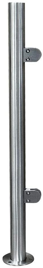 35" High Glass Railing Post End Post Glass Balustrade Railing System ...