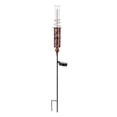 35'' Hummingbird Rain Gauge Outdoor - Solar Rain Gauges with LED Light ...