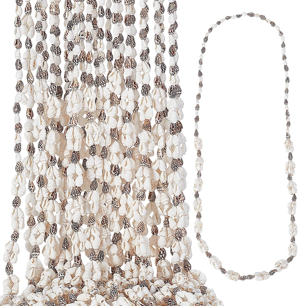 35 Inch (90cm) Natural Shell Necklace Hawaiian Seashell Leis - Walmart.com