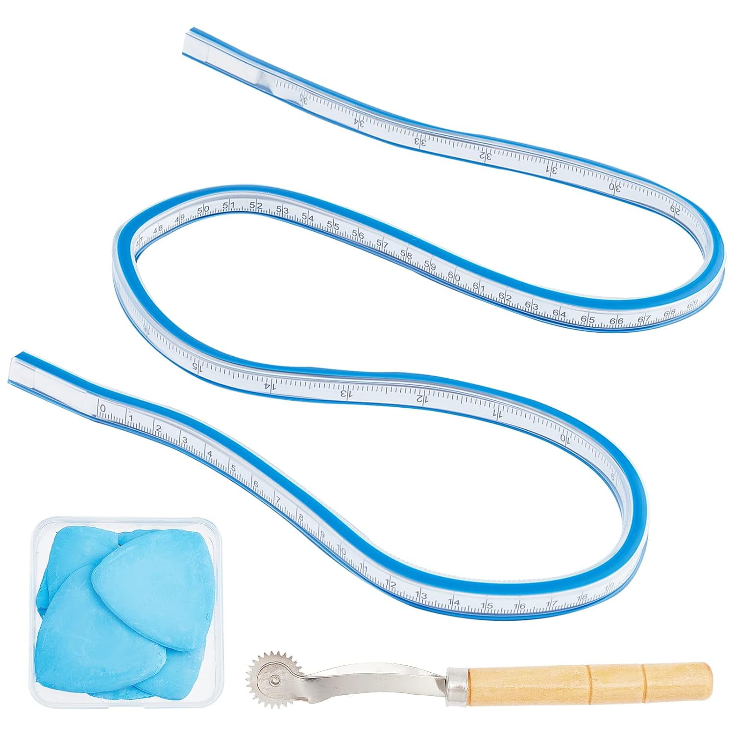 35 Inch Flexible Curve Ruler Flex Design Ruler with Sewing Tracing ...