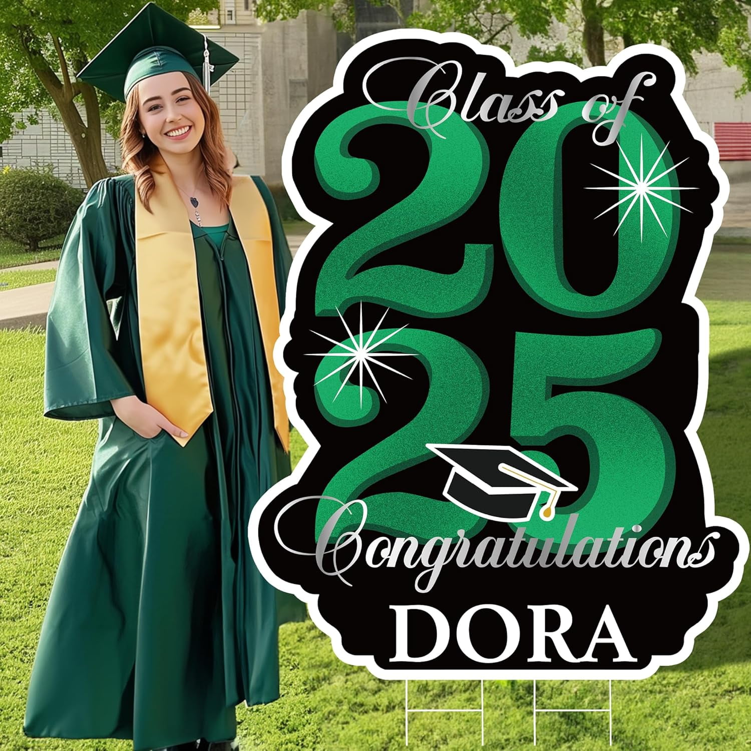 35 Inch Graduation Decorations Class of 2025,Glitter Congratulations ...