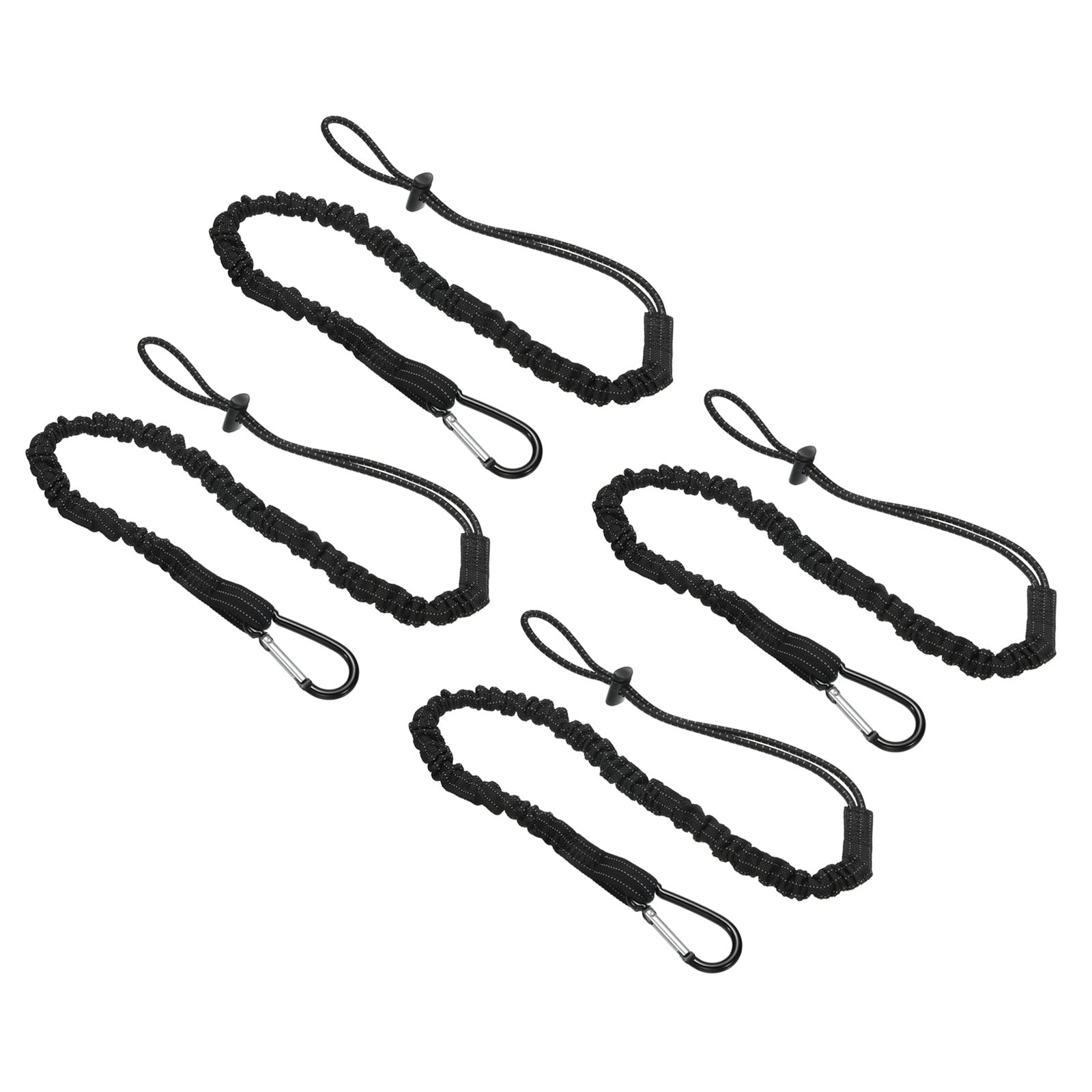 35 Inch Tool Lanyard with Snap Hook Safety Tool Leash, Black, 4 Pack ...