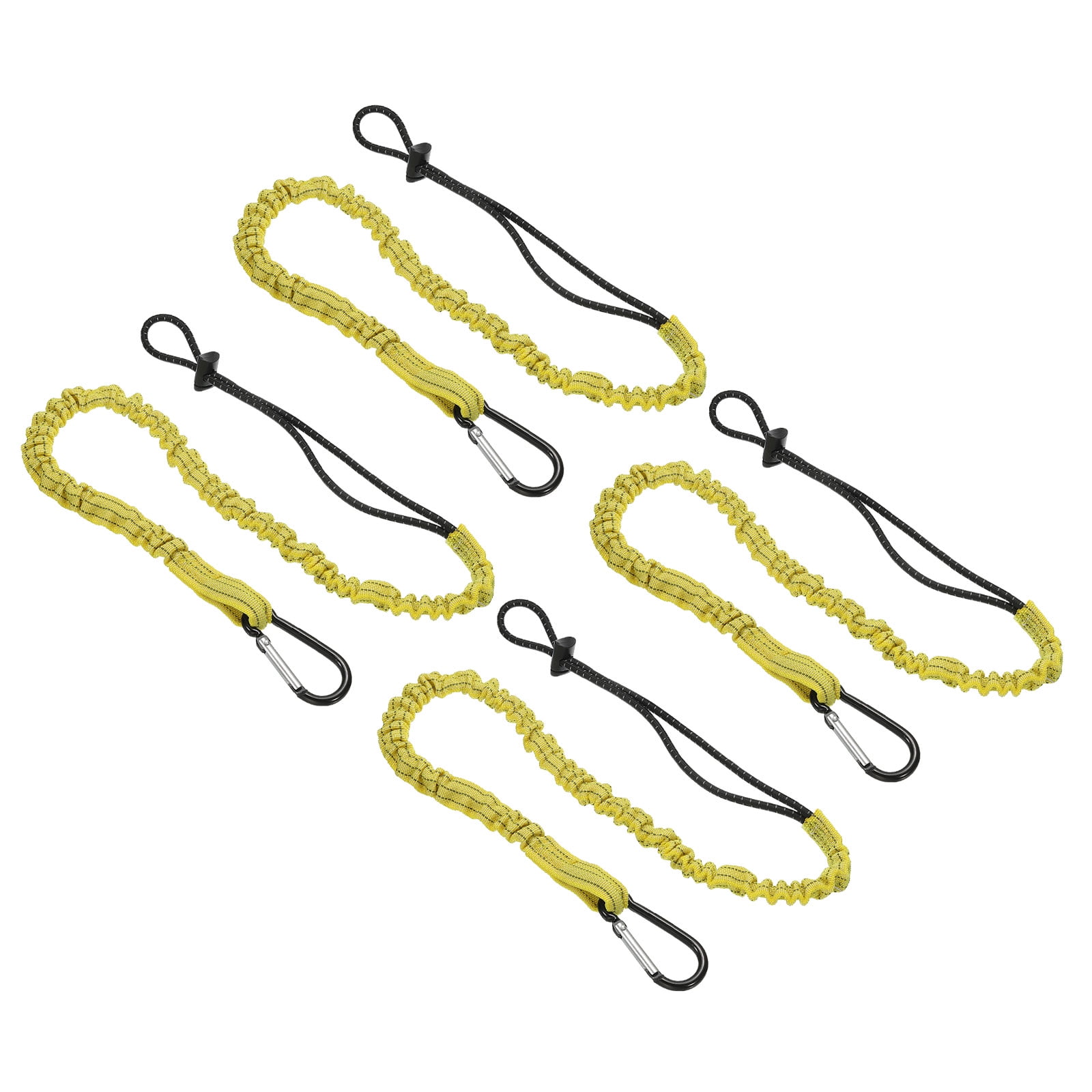 35 Inch Tool Lanyard with Snap Hook Safety Tool Leash, Yellow, 4 Pack ...