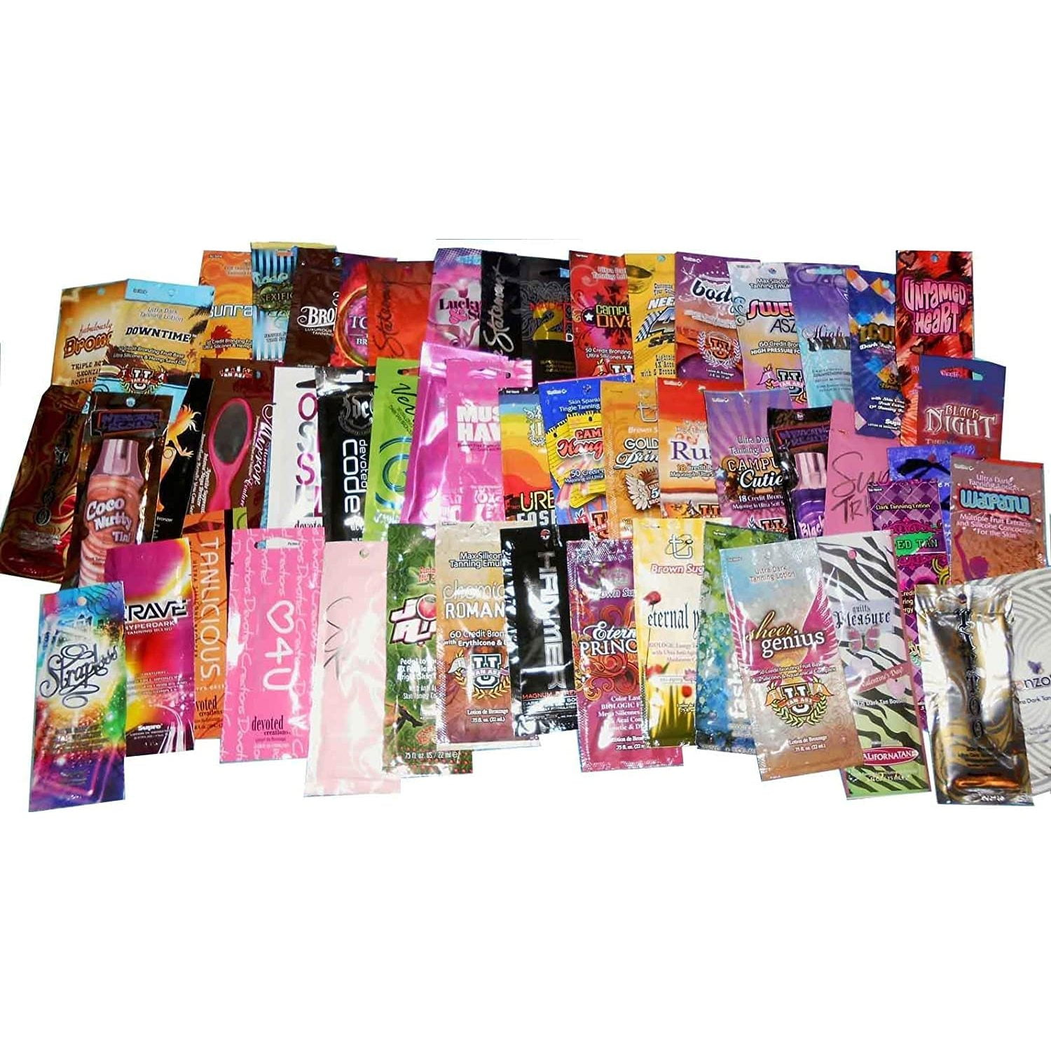 35 Indoor Sun Tan Tanning Bed Sample Packs Packages Suntan Lotion ...