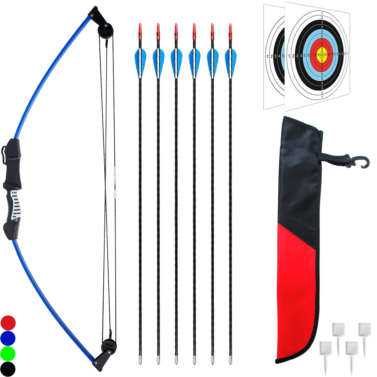 "35"" Junior Compound Bow and Arrow Set - Child's Play Light Archery ...