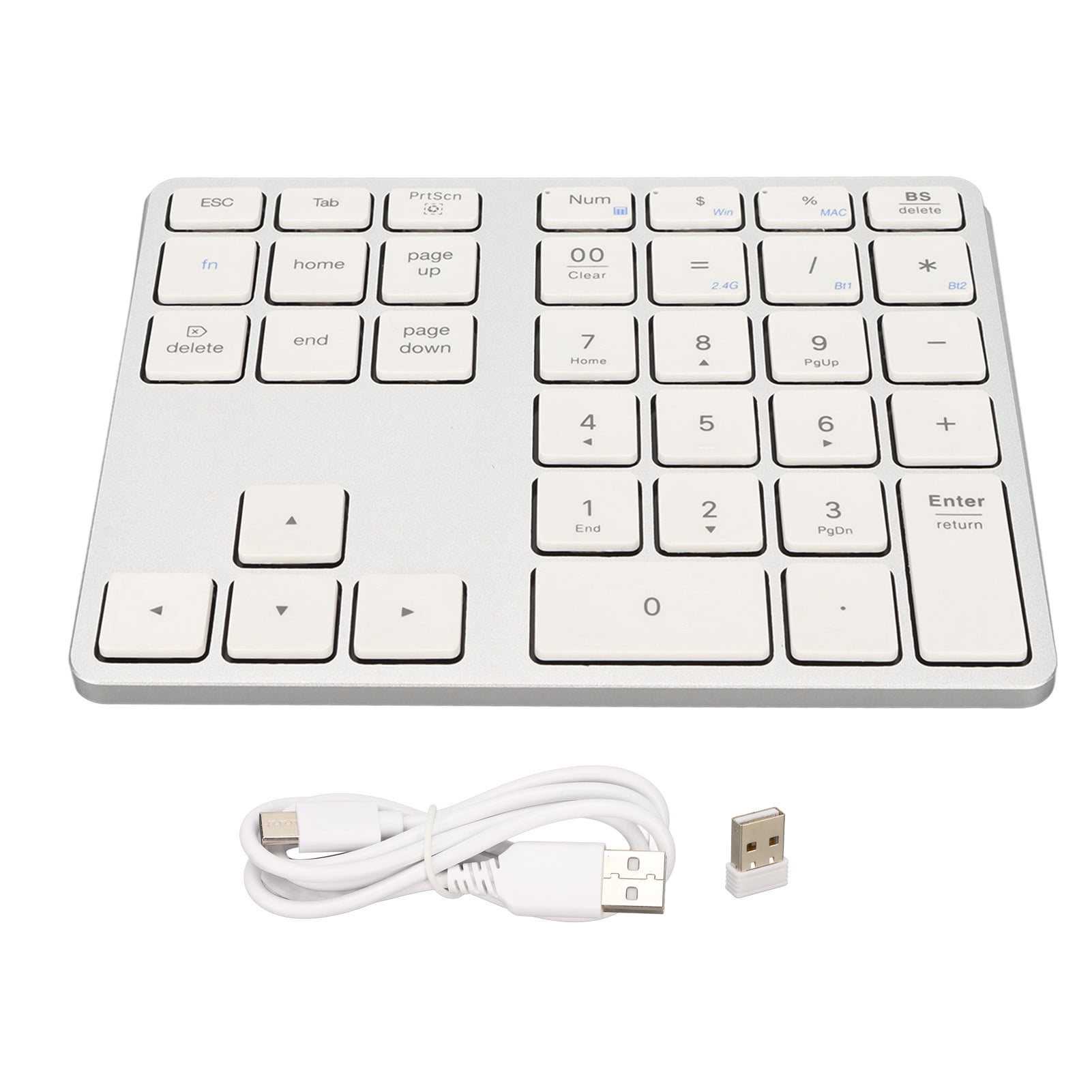 35 Keys, Rechargeable, Ergonomic Design for Desktop, Laptop & Tablet ...