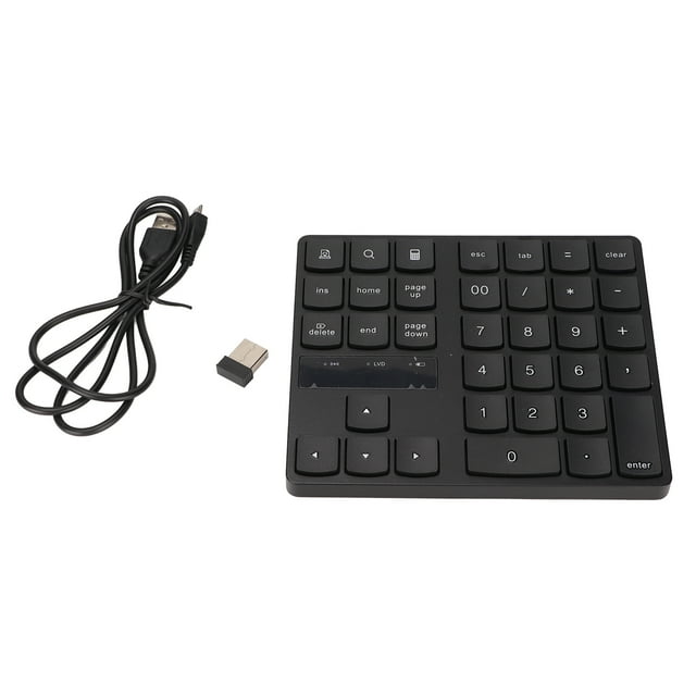35 Keys Wireless Numeric Keypad 2.4G Wireless Ergonomic Design Silent ...