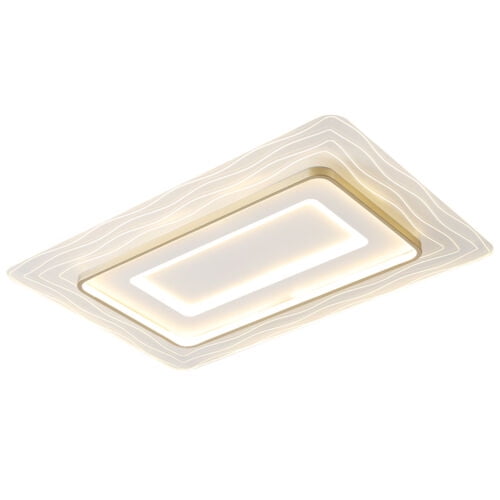 35" LED Rctangle Chandelier Flush Mount LED Ceiling Light w/Remote ...