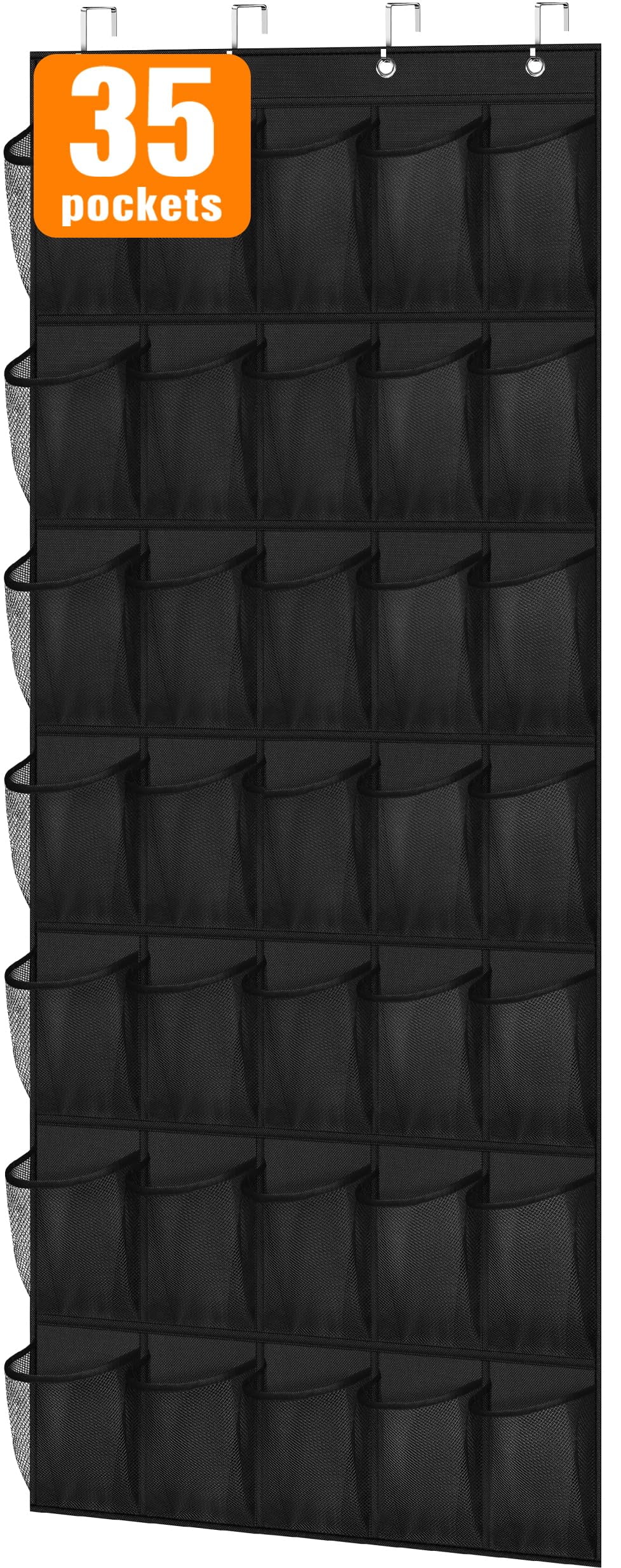 35 Large Pocket Over Door Shoe Organizer Sturdy Oxford Fabric Hanging ...