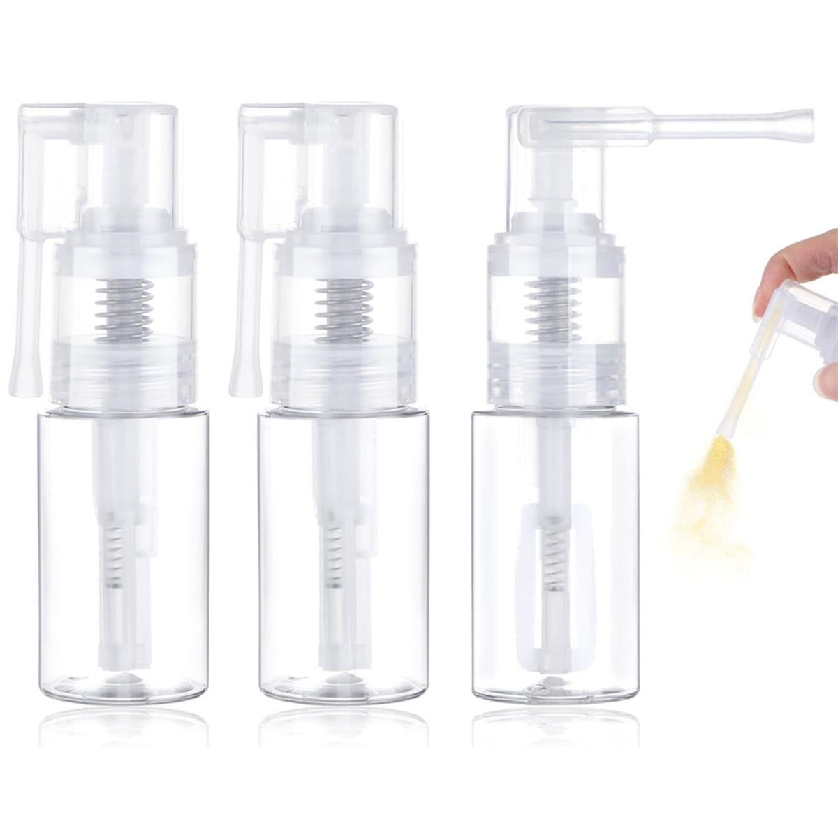 35 ML Empty Powder Spray Bottle,3 Pcs Portable Glitter Duster Sprayer ...