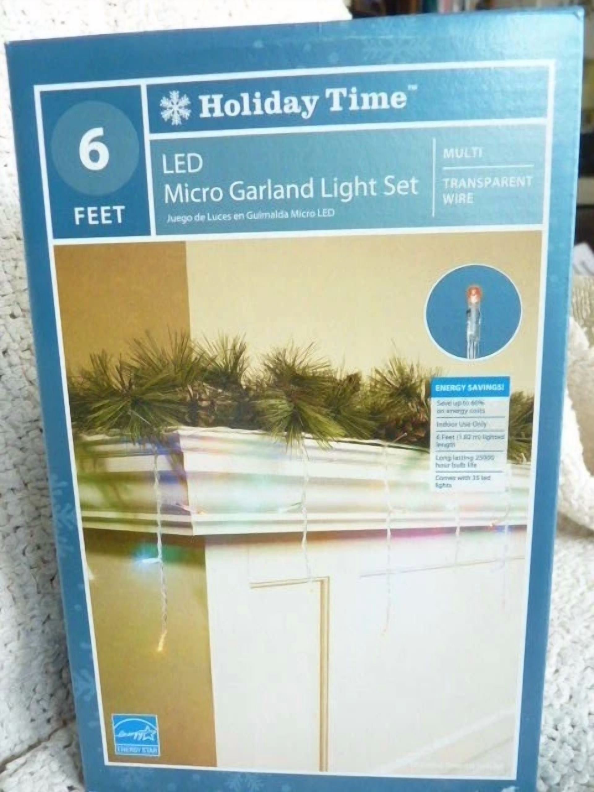 35 Multicolor Micro Led Garland Light Set Christmas Wedding Party 6 Ft ...