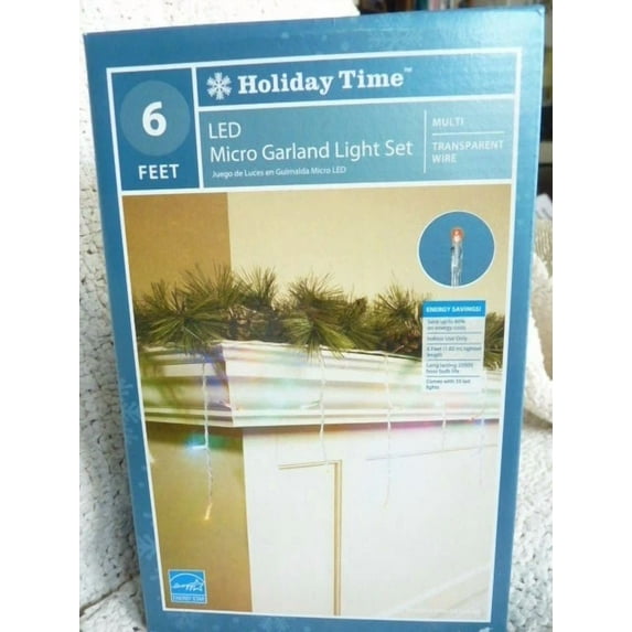 35 Multicolor Micro Led Garland Light Set Christmas Wedding Party 6 Ft ...