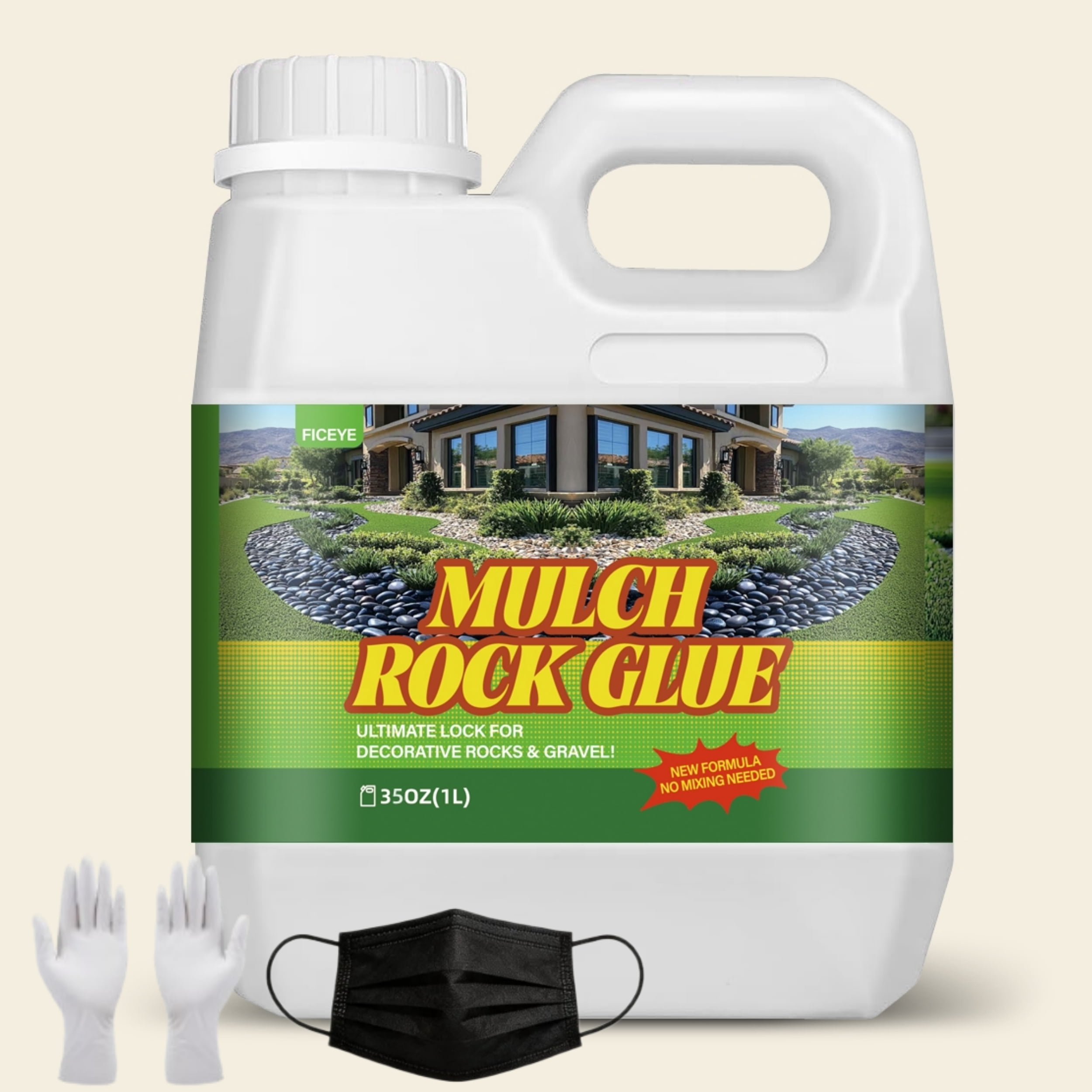 35 Oz Landscape Rock Adhesive - Waterproof Weather Resistant High ...