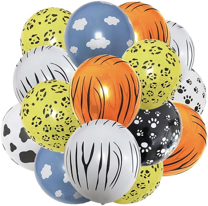 35 PCS Animal Balloons, Safari Jungle Balloons For Safari Theme ...