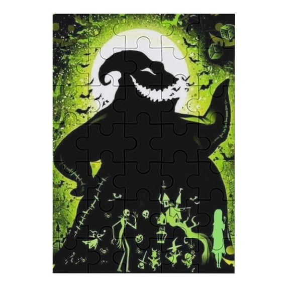 35 PCS Jigsaw Puzzle Oogie Boogie Wooden Puzzle Challenging Game Fun ...