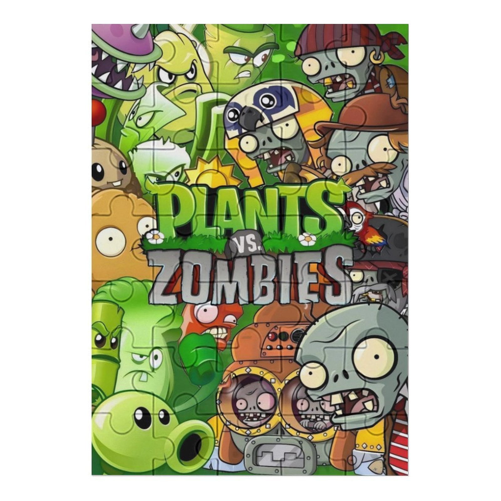 35 PCS Jigsaw Puzzle Plants Vs Zombies Wooden Puzzle Challenging Game ...