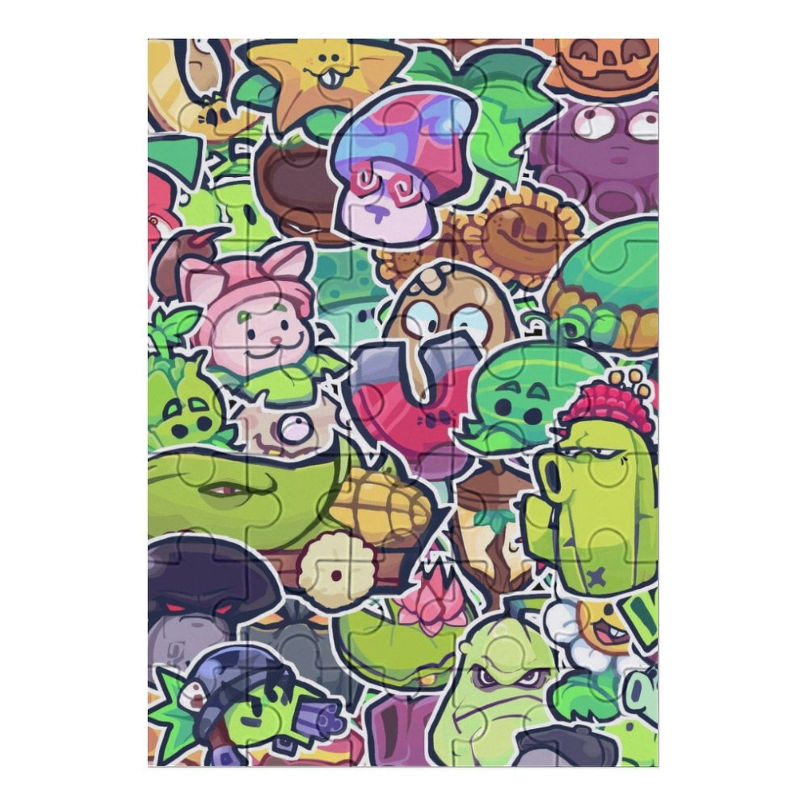 35 PCS Jigsaw Puzzle Plants Vs Zombies Wooden Puzzle Challenging Game ...