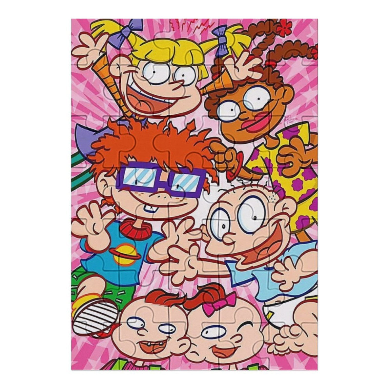 35 PCS Jigsaw Puzzle Rugrats Wooden Puzzle Challenging Game Fun Artwork ...