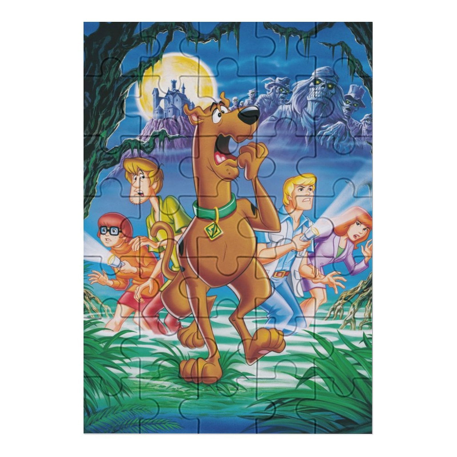 35 PCS Jigsaw Puzzle Scooby-Doo Wooden Puzzle Challenging Game Fun ...