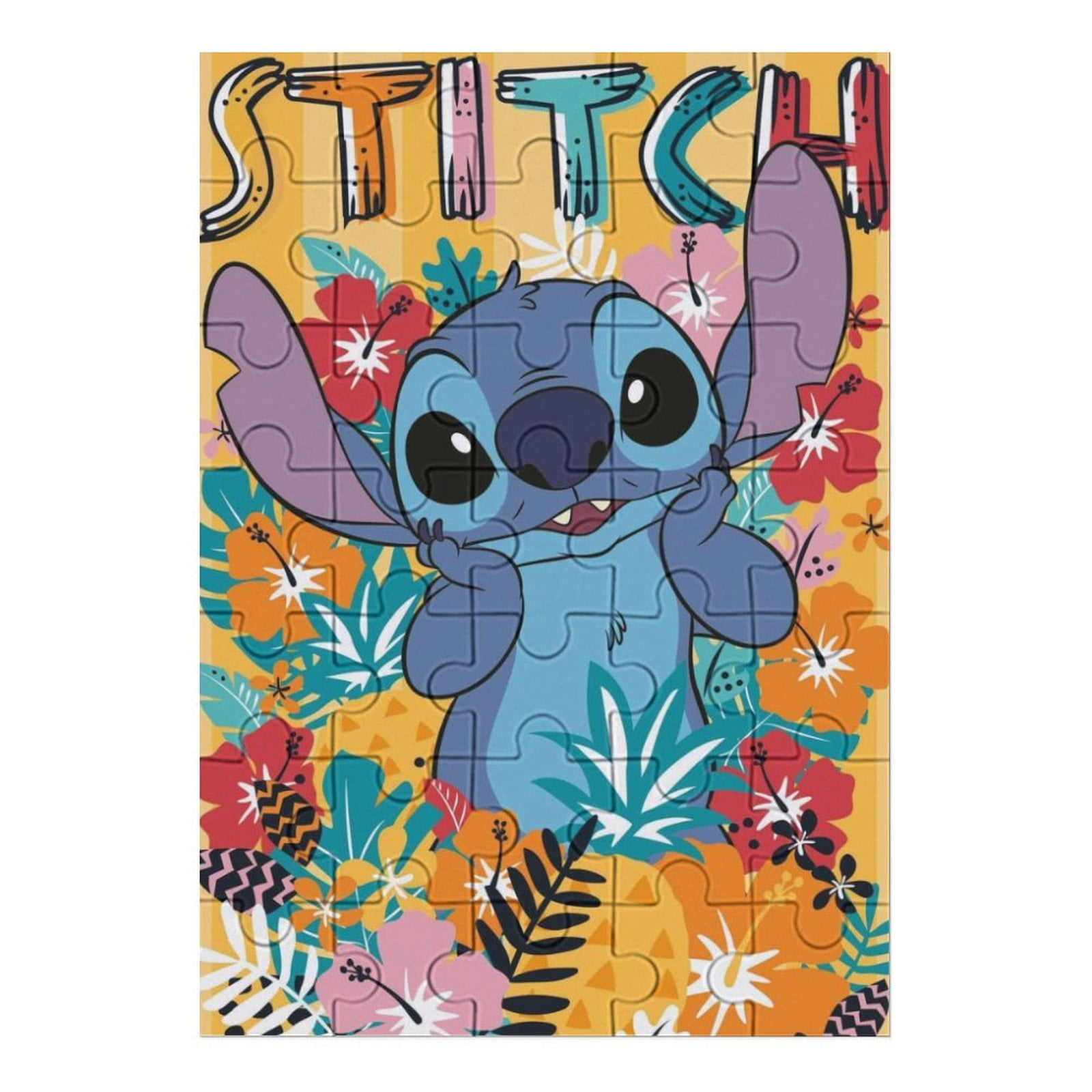35 PCS Jigsaw Puzzle Sti-tch Wooden Puzzle Challenging Game Fun Artwork ...