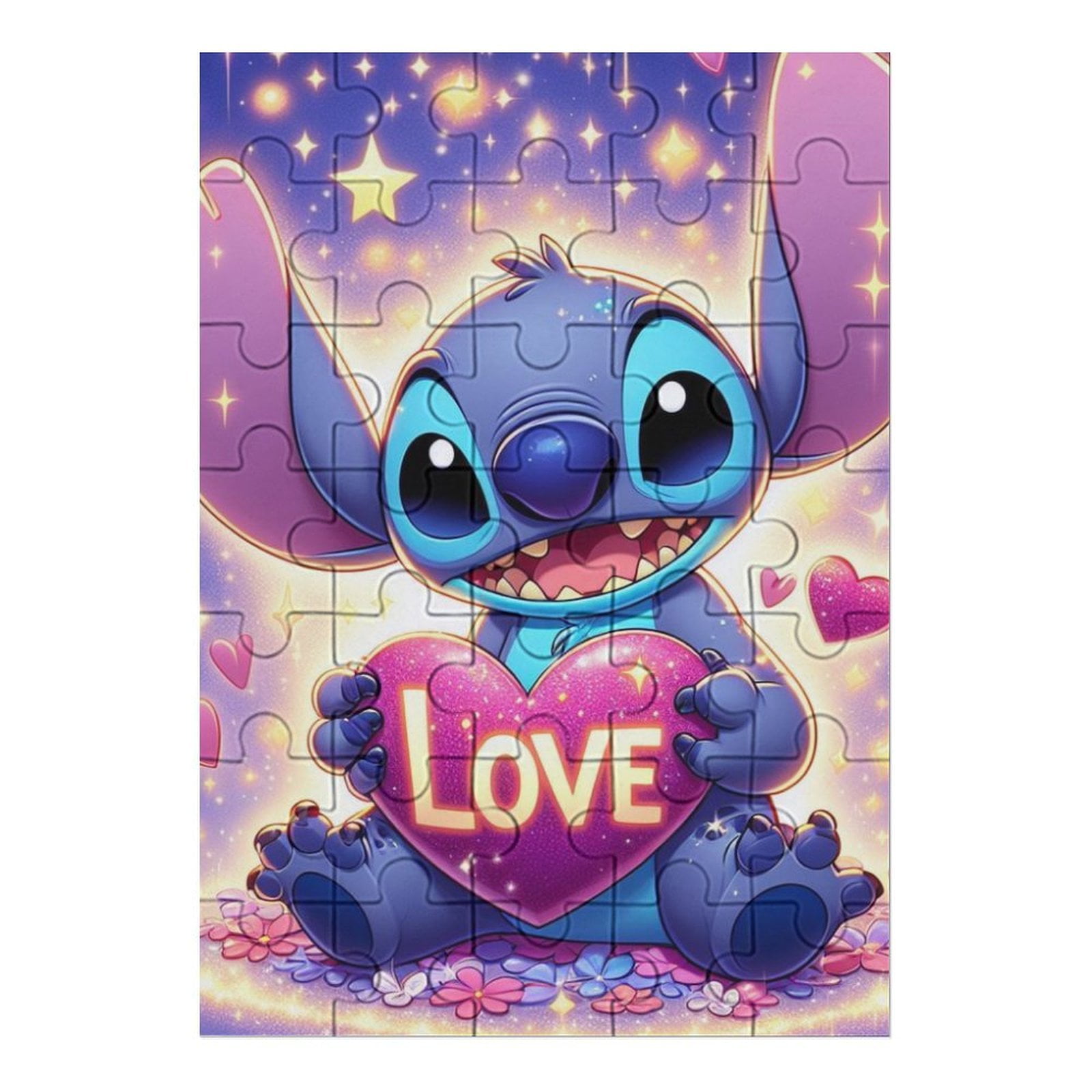 35 PCS Jigsaw Puzzle Sti-tch Wooden Puzzle Challenging Game Fun Artwork ...