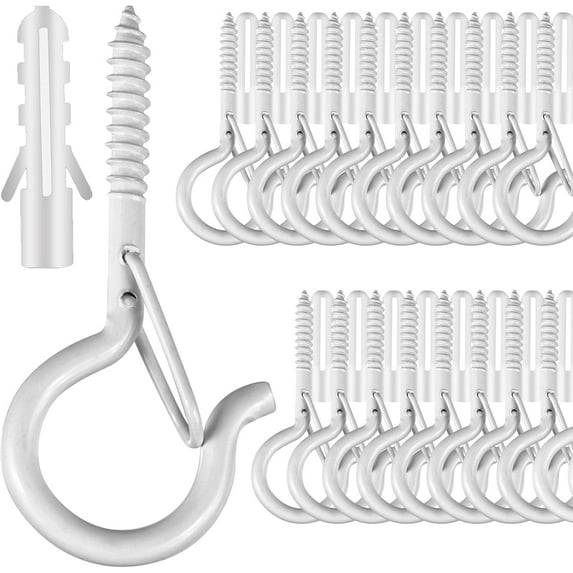 35 PCS Screw-in Hooks for Outdoor String Lights, Q Hangers Hooks ...