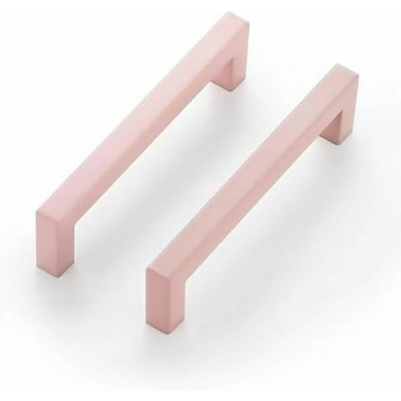 35 Pack 5 Inch Kitchen Square Cabinet Handles Pink Drawer Pulls for ...
