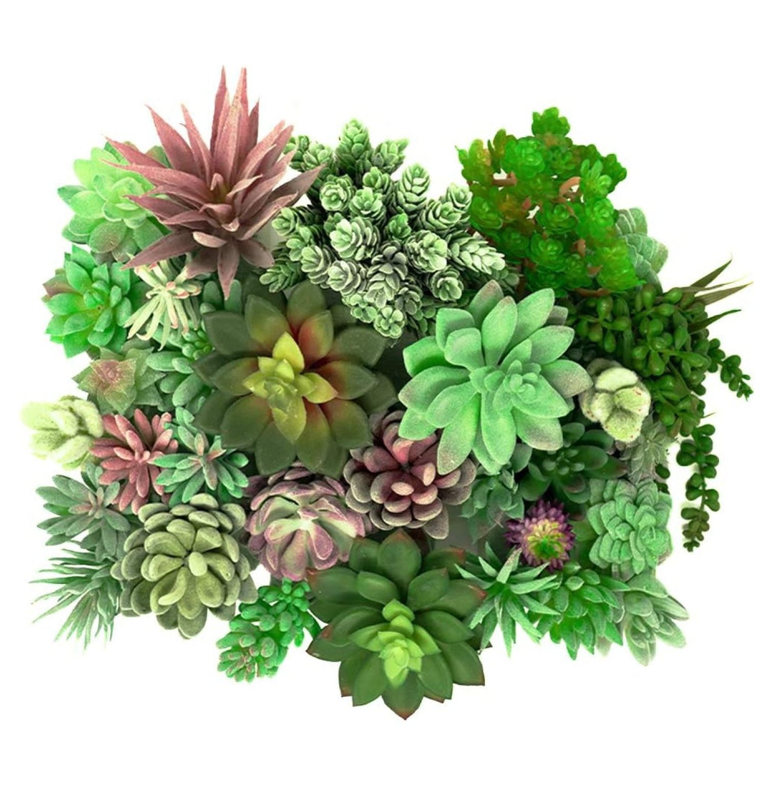 35 Pack Bulk Large Assorted Realistic Artificial Faux Succulents Aloe ...